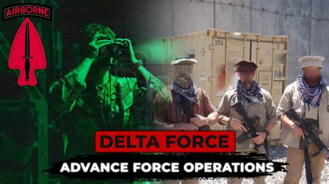 Delta Forces Most Secret Mission Type Advance Force Operations Youtube