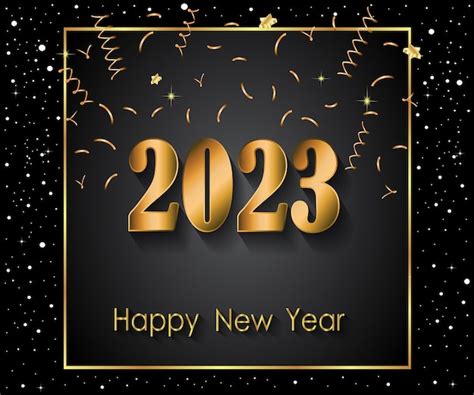 2023 새해 복 많이 받으세요 배경 프리미엄 벡터