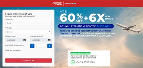 Desconto De Até 60 Em Seguro Viagem Assist Card