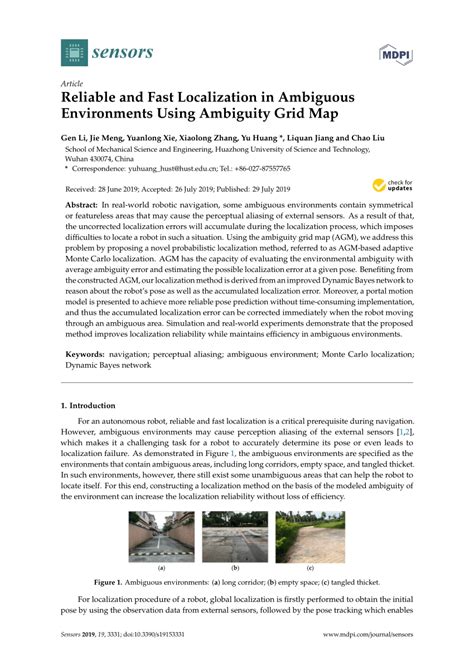 pdf reliable and fast localization in ambiguous environments using