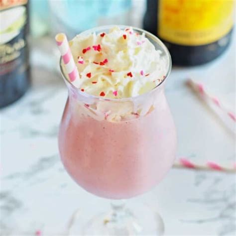 Strawberry Mudslide Frozen Pink Cocktail Recipe