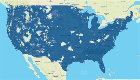 Us Cellular Coverage Map Usa Topographic Map Of Usa With States Printable Map Of The Us
