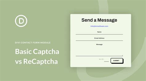 Using Basic Captcha Vs Recaptcha In Divis Contact Form Module Kerbco Web Services