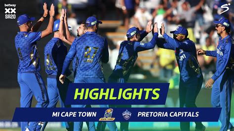 Mi Cape Town V Pretoria Capitals Short Highlights Betway Sa20