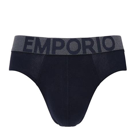 【emporio Armani安普里奥阿玛尼 男士内裤】emporio Armani安普里奥阿玛尼男士内衣 男士深蓝内裤95棉5氨纶