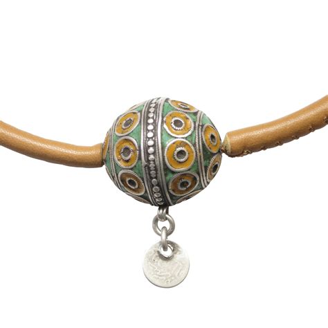 Tiznit Silver And Enamel Bead And Coin Jewels