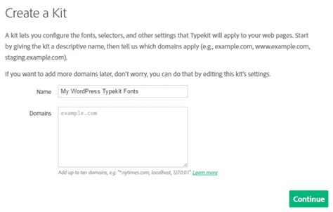 how to add typekit fonts to wordpress