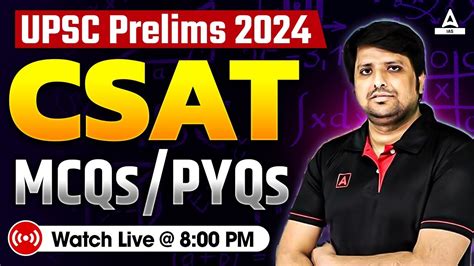 Upsc Prelims 2024 Upsc Csat Classes Pyqsmcqs By Imtiyaz Sir