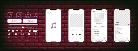 Music Player Template Vector Art Icons And Graphics For Free Download