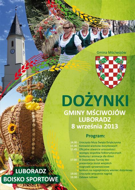 Zaproszenie na Dożynki Gminy Mściwojów w Luboradzu Mściwojów
