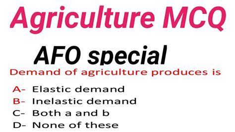 Important Agriculture Question Ibps Afo Tgt Pgt Youtube