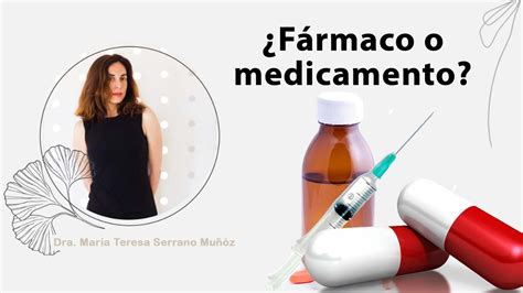 Sabes la diferencia entre fármaco y medicamento Aquí te la explico