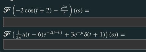 solved calculate the fourier transform of the following