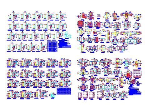 Détails De La Structure En Acier Dans Autocad Cad 119 Mb Bibliocad