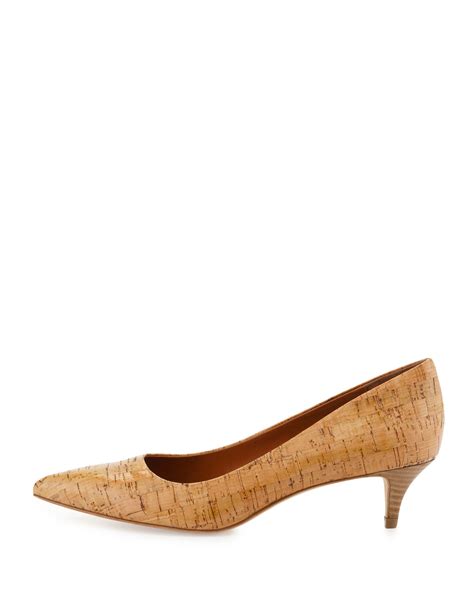Donald J Pliner Rome Cork Low Heel Pump In Natural Lyst