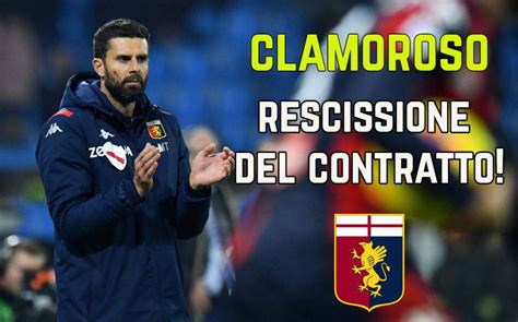 Calciomercato Genoa Terremoto Rescissione Del Contratto DirettaGoal