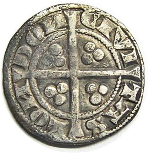 Medieval England King Edward Silver Penny Class 1c London