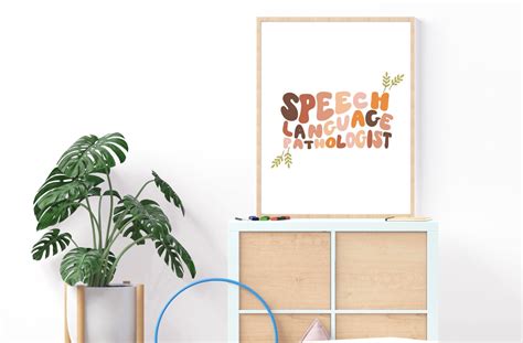 Boho Speech Language Pathologist Poster Speech Language T Etsy