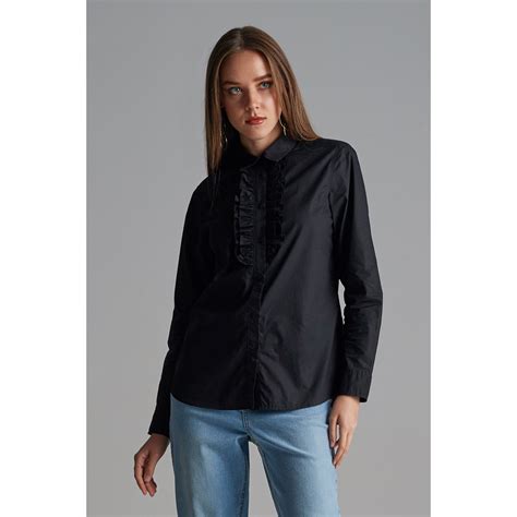 Mc Jeans แม็ค ยีนส์ งานใหม่ แท้ 100 Product Id Mwlz114 จากโรงงาน เสื้อเชิ้ตผู้หญิง แขนยาว สี