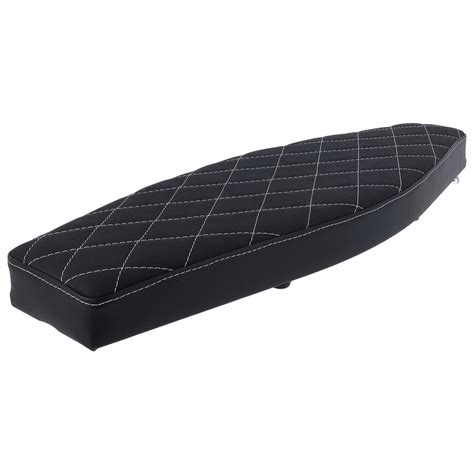 Sitzbank flach Tuning schwarz mit weißen Karonähten S50 S51 S70 186 00