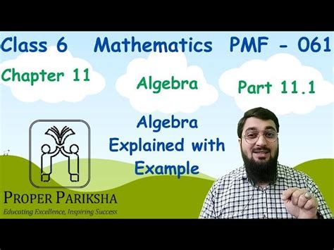 111 What Is Algebra Explained With Example Class 6 Math Chapter 11