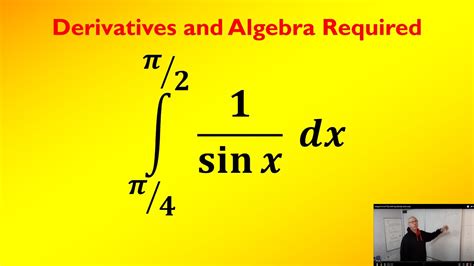 What Is The Definite Integral For Cosecx Youtube What Is The Definite Integral For Cosecx Youtube