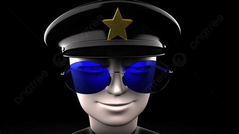 파란색 선글라스에 3d 경찰 경찰 모자를 쓰고 유로 기호를 들고 3d 일러스트 눈 고화질 사진 사진 배경 일러스트 및 사진 무료 다운로드 Pngtree