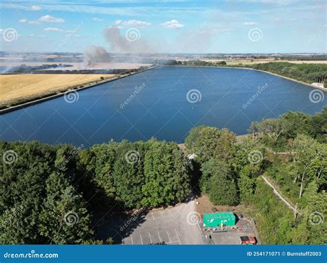 Aerial View Of Tophill Water Treatment Works And Water Pumping Station