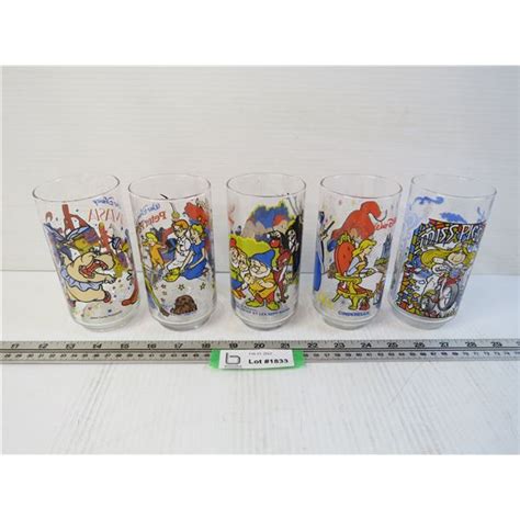 5 Disney Glasses Bodnarus Auctioneering