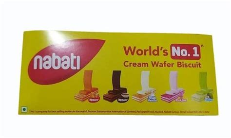 Round Chocolate Nabati Cream Wafer Biscuit Packaging Type Box At 20 Pack In Hyderabad