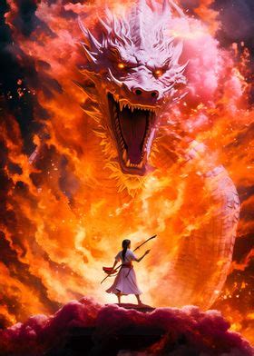 Fire Dragon Poster By Muhammad Irsan Displate