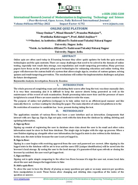 fin irjmets1653369654 pdf databases academic journal