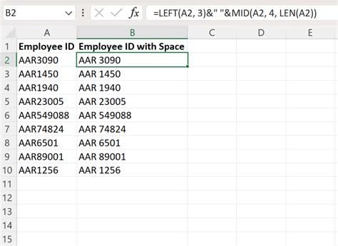 Excel How To Add Space Between Text In A Cell