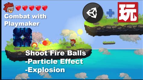 2d Platformer Unity And Playmaker Combat1 Shooting With Effects