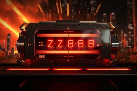 Stylish New Years Countdown Timer With A Sleek Stock Illustration