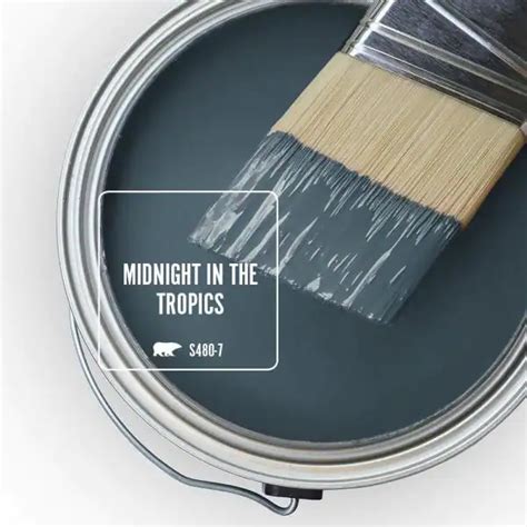 BEHR ULTRA 1 Qt S480 7 Midnight In The Tropics Extra Durable Satin