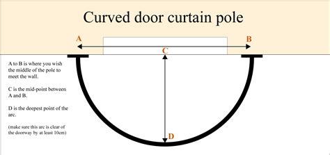 Curved Curtain Pole For Doors Handmade Wrought Iron