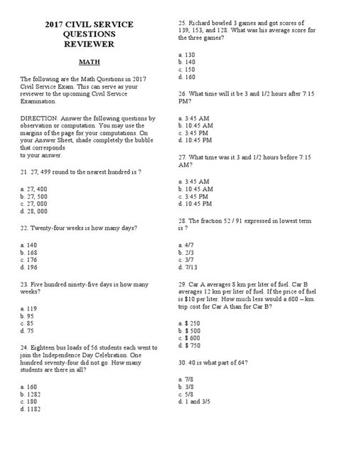 2017 Civil Service Questions Pdf Dolphin Theatre