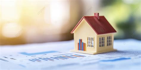 A Small House Model Placed On Top Of Real Estate Business Documents
