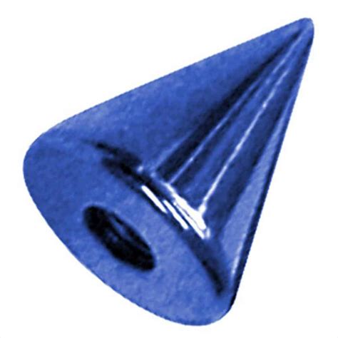 Titanium Threaded Cone Dark Blue 26a19uk Body Jewellery Shop