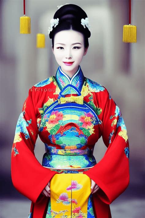 Beautiful Traditional Chinese Woman Graphic · Creative Fabrica