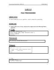 Programming Fundamental Lab Pdf Programming Fundamentals SWE SSUET QR LAB FILE
