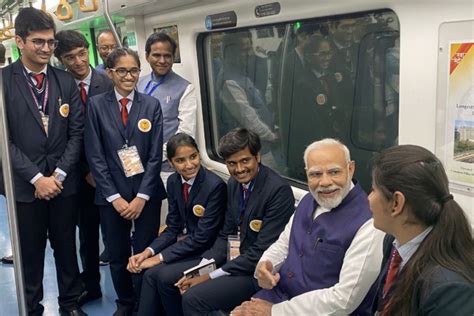 Pm Modi Inaugurates Phase I Of Nagpur Metro Takes A Ride