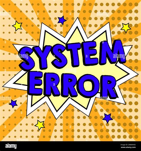 Conceptual Display System Error Business Idea Technological Failure Software Collapse Crash