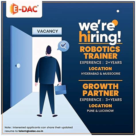 Rohit Bhardwaj On Linkedin E Dac We Are Hiring