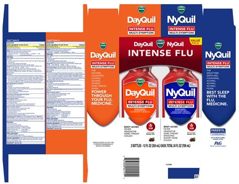 Dailymed Vicks Dayquil And Vicks Nyquil Intense Flu Acetaminophen