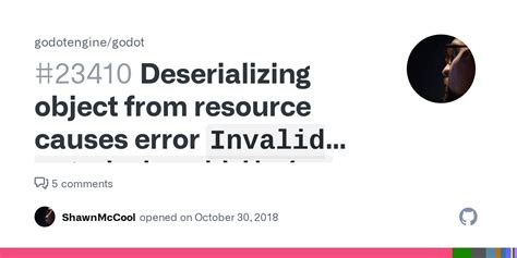 Deserializing Object From Resource Causes Error `invalid Get Index Id On Base Reference