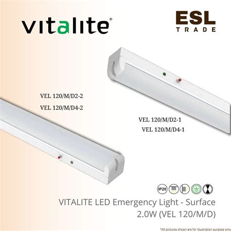 Vitalite Led Emergency Light Surface Type [3000k 4000k 6500k] Vel