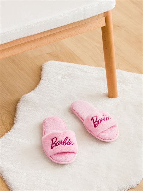 Pembe Barbie Baskılı Kadın Ev Terliği W3fi71z8 Jh4 Lcw