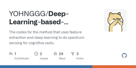 GitHub YOHNGGG Deep Learning Based Spectrum Sensing The Codes For The Method That Uses